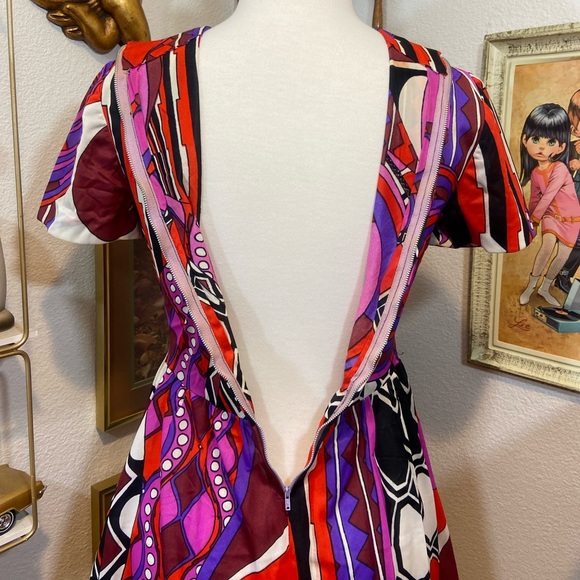 Dresses | Vintage 6s Psychedelic Mod Go Go Mini Dress | Poshmark